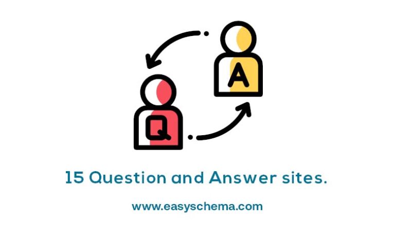 15 Question and Answer sites (Q&A List) - Easyschema.com